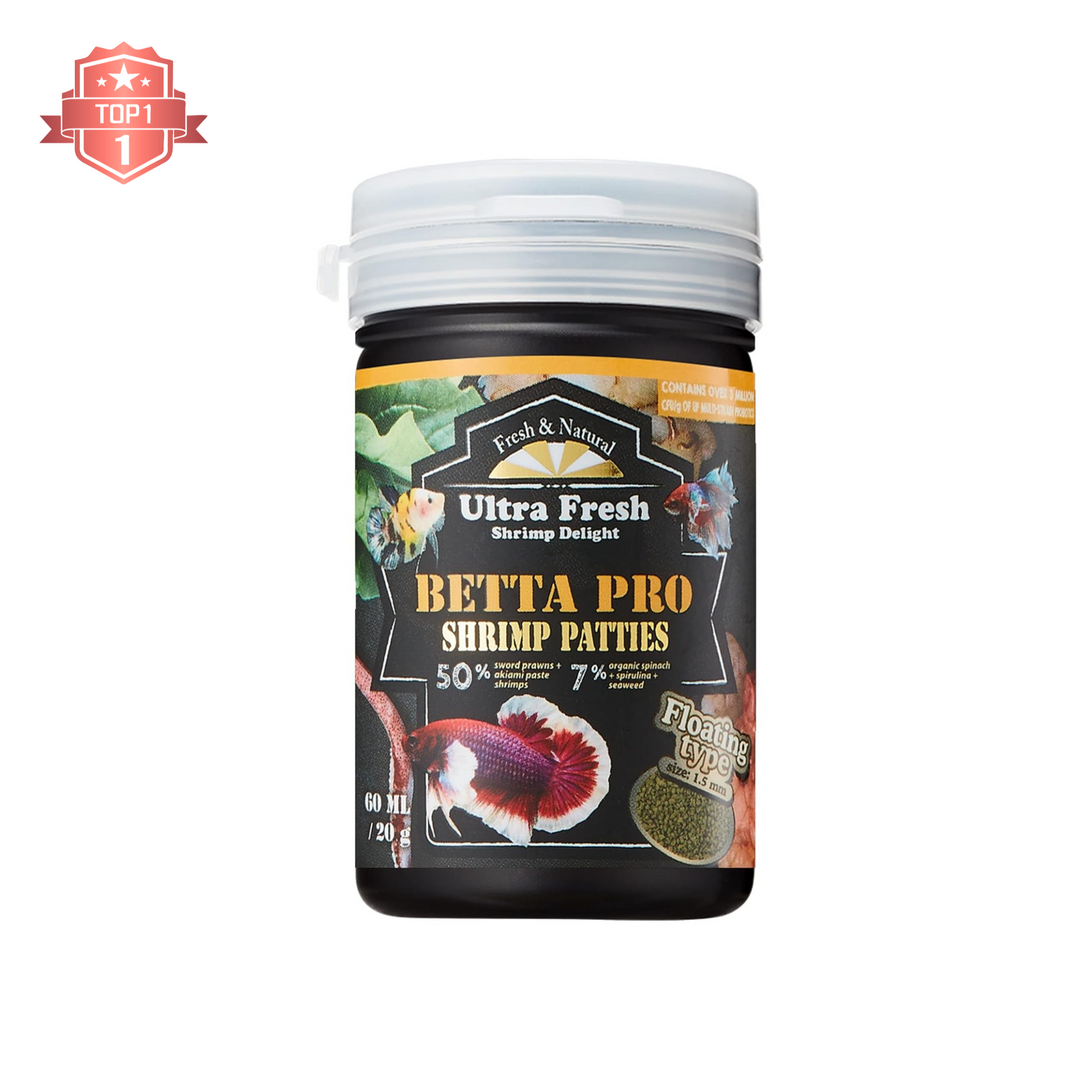 Ultra Fresh Betta Fish Food – Pro Shrimp Patties